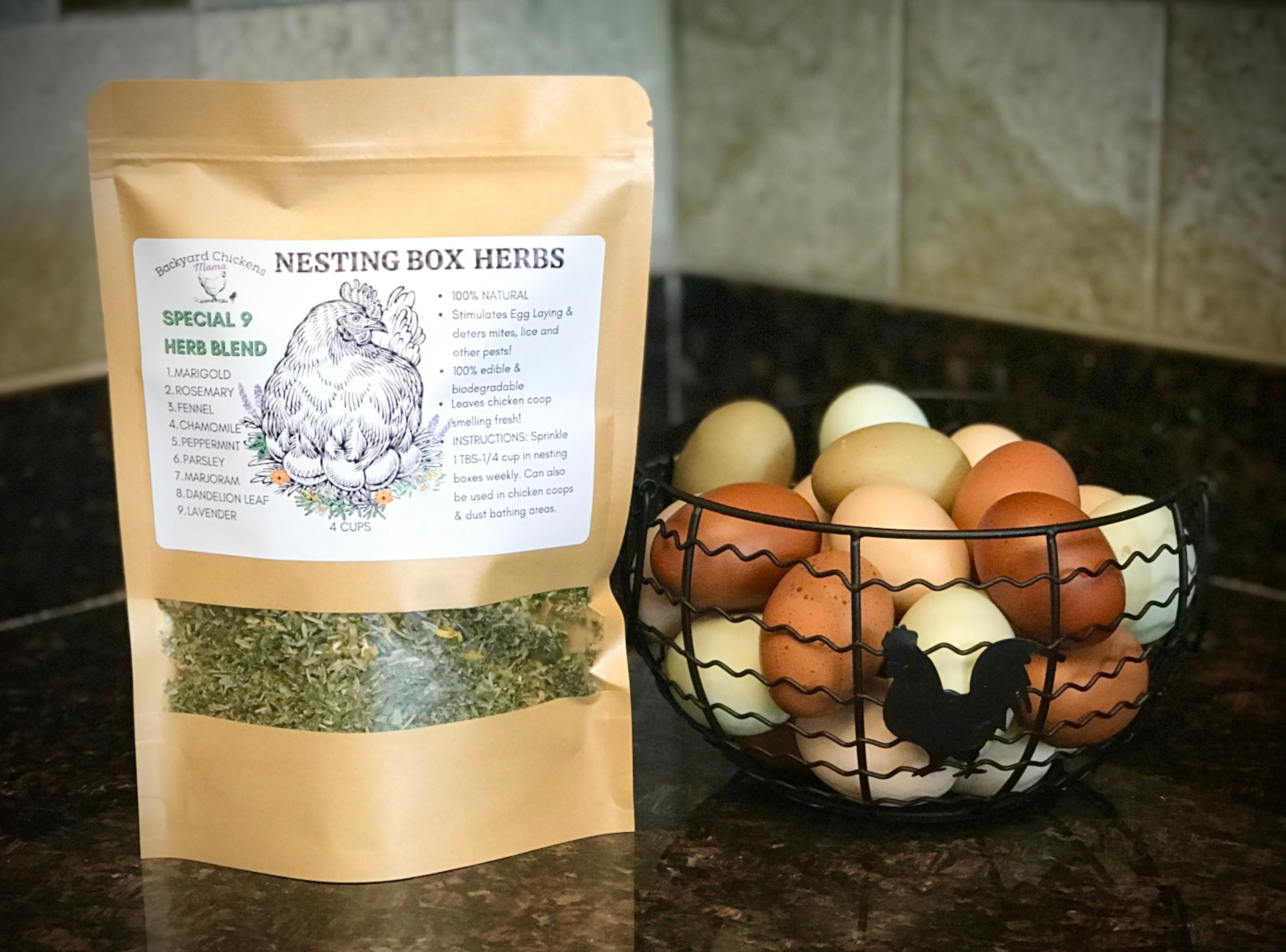 Nesting Box Herbs-Backyard Chickens Mama